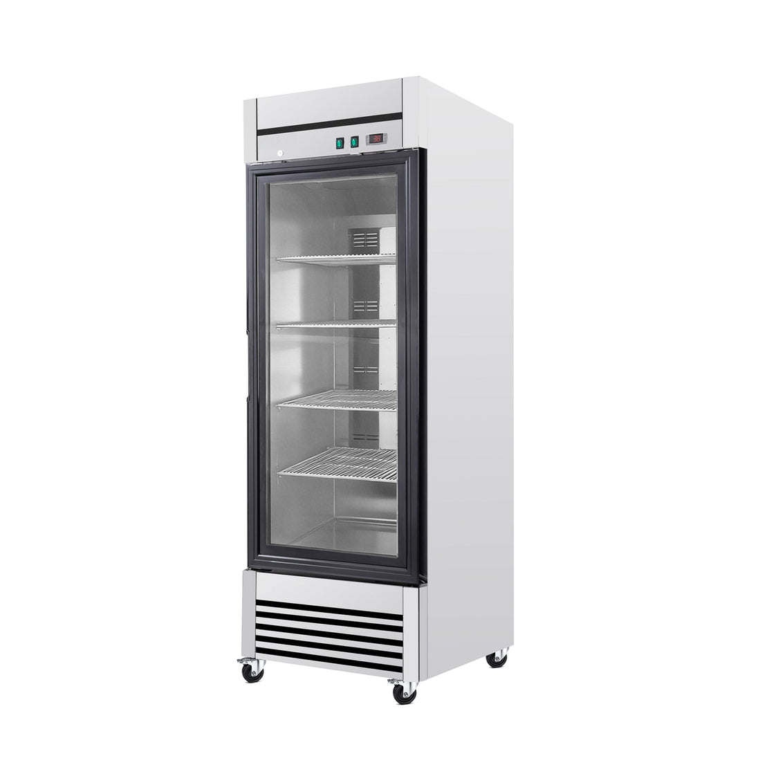 27-Inch Commercial Single Glass Door Reach-In Display Refrigerator (SA