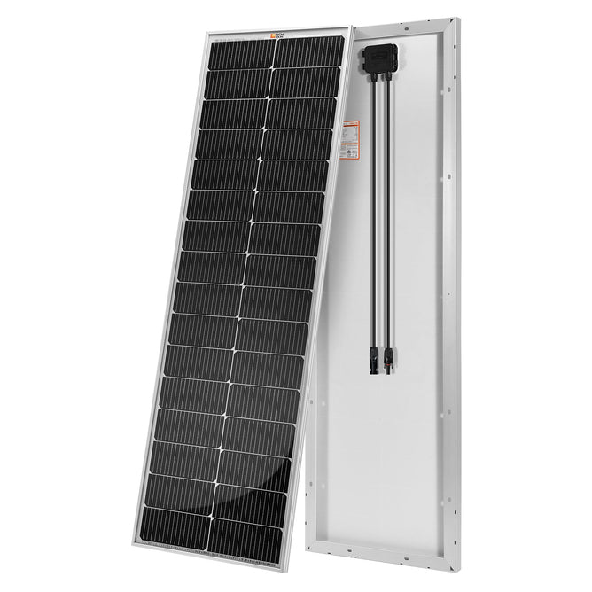 MEGA 100 SLIM | 100 Watt Slim Solar Panel | Compact 12V Off-Grid Narro