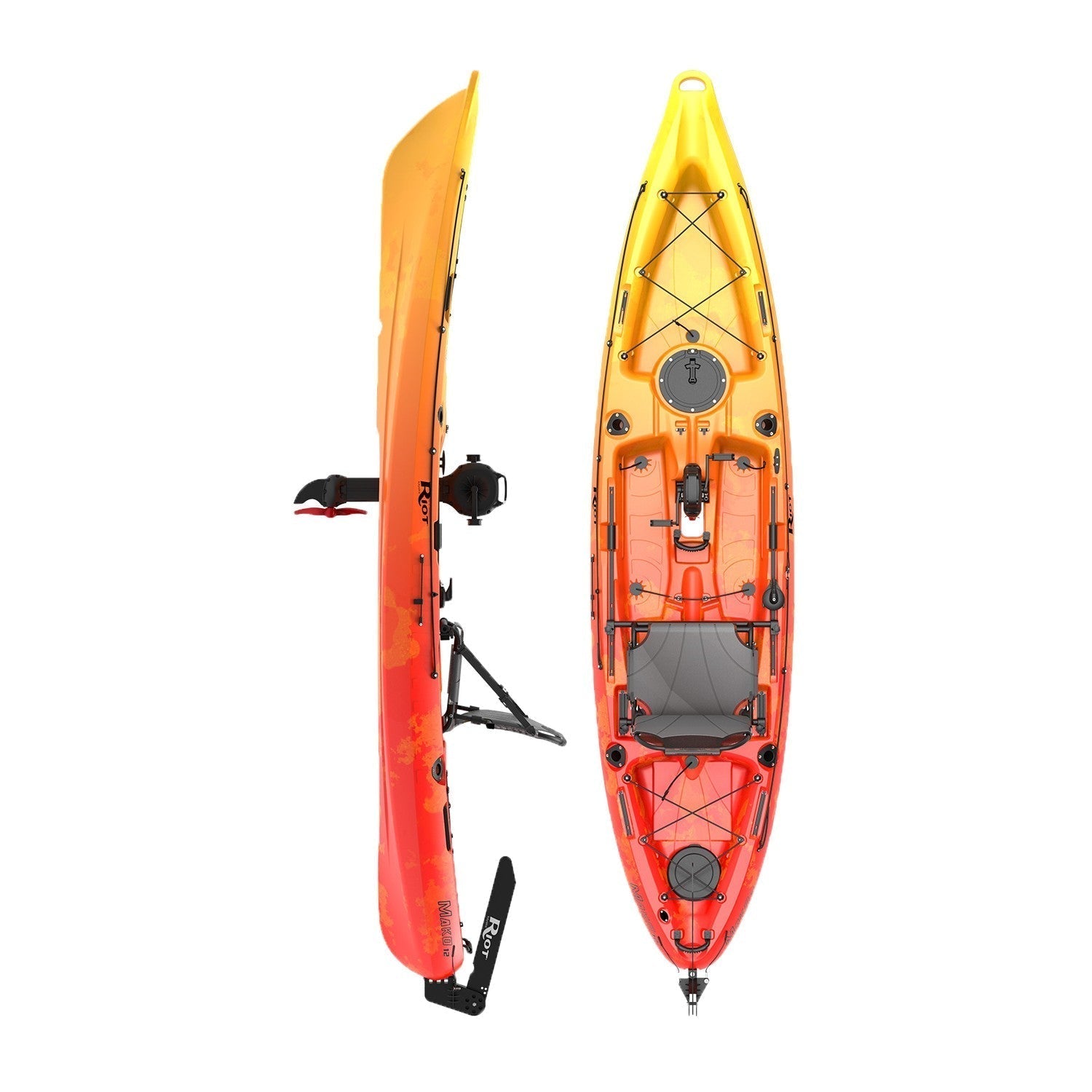 Riot | Mako 12 Impulse Drive Kayak