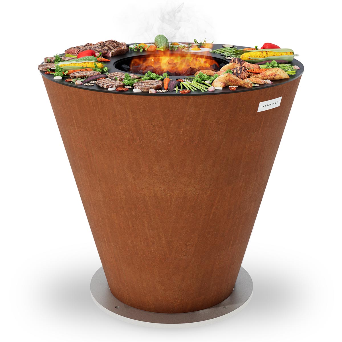 Arteflame | Park Series - One-Piece CORTEN Steel Park Grill (30" / 40 ...