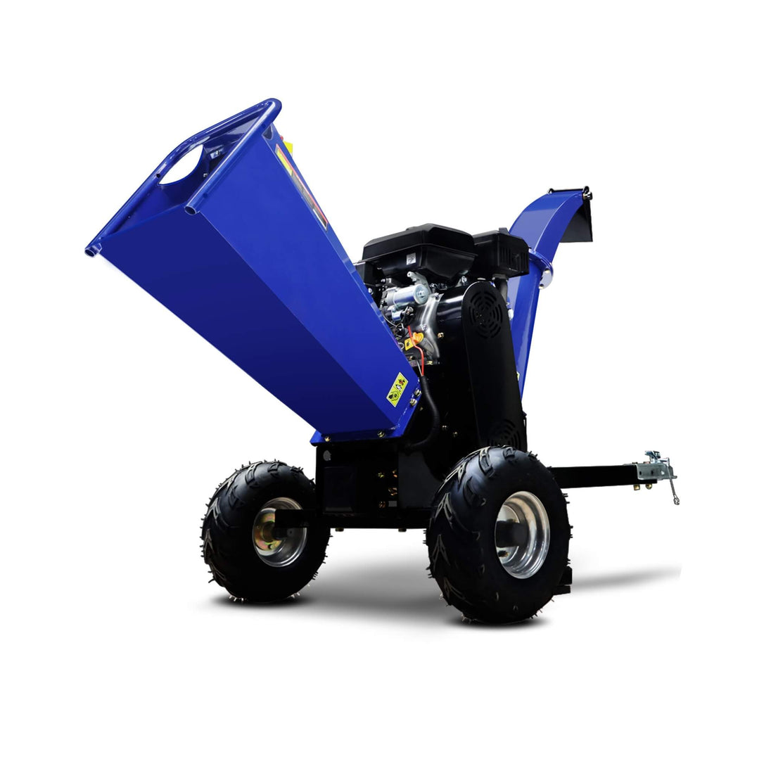 Heavy-Duty 5-Inch 15HP 420CC Gas Wood Chipper Shredder With Electric S