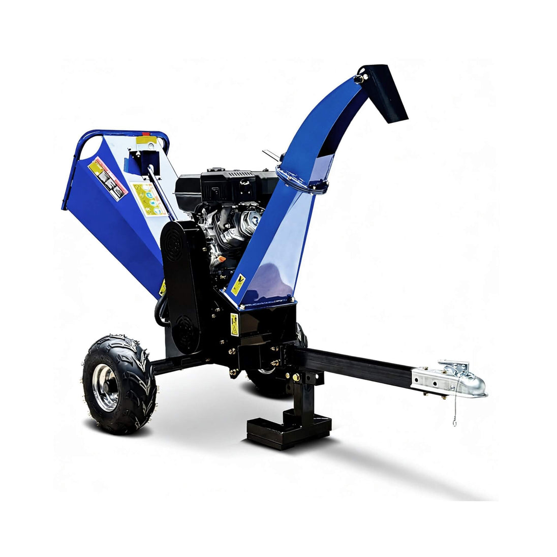 Heavy-Duty 5-Inch 15HP 420CC Gas Wood Chipper Shredder With Electric S