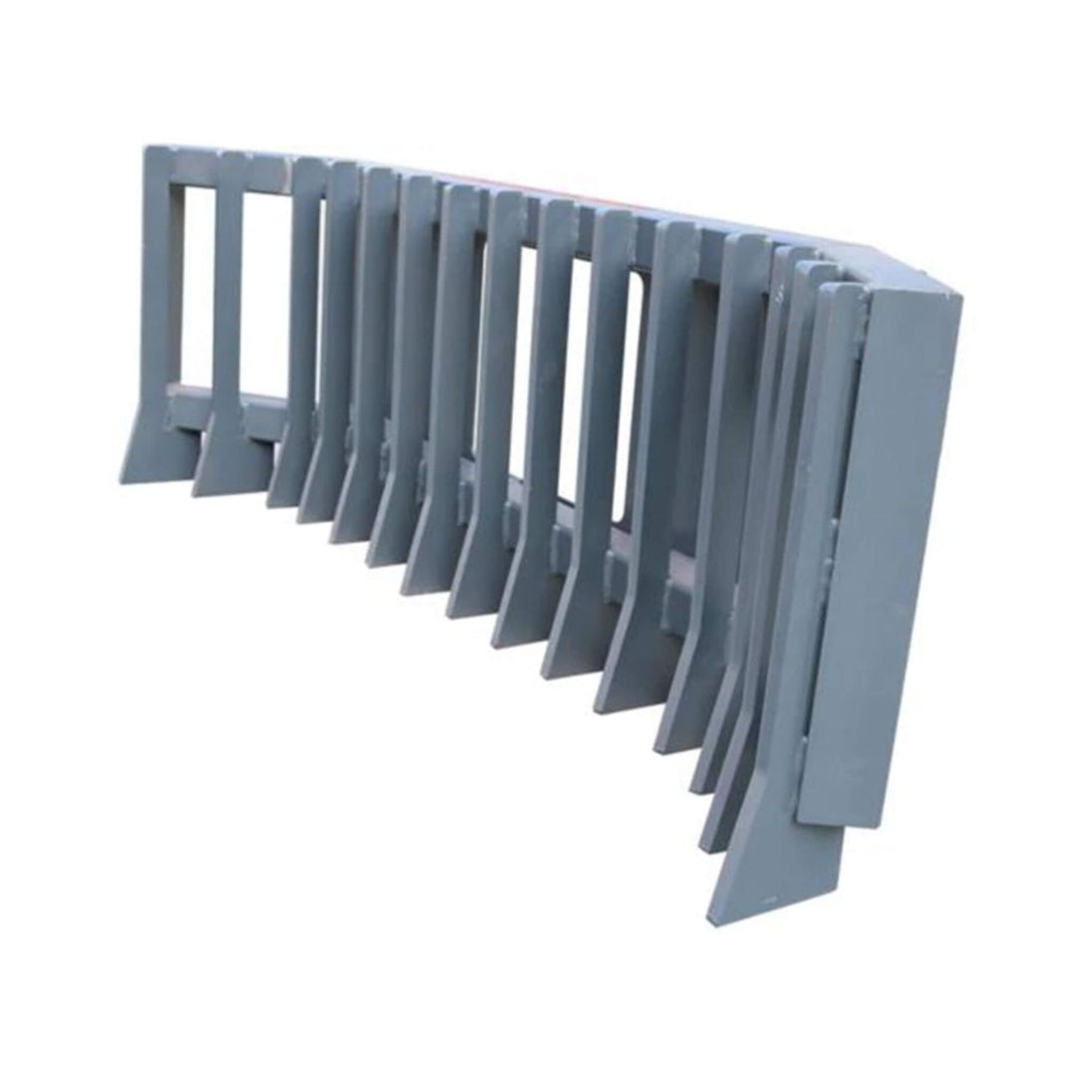 Heavy-Duty Push Stick Rake Skid Steer Attachment With Quick Attach (SA